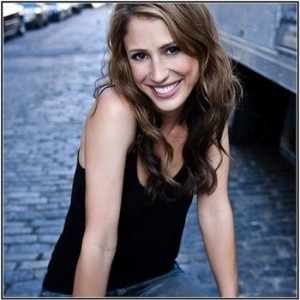 Susannah Collins doing sideline for Villanova vs. Seton Hall