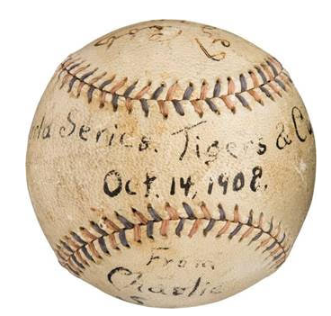 Chicago Cubs World Series 1908 Final Out Ball Up for Auction