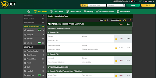 Introducing the Football Betting Platform at V9bet Bookmaker