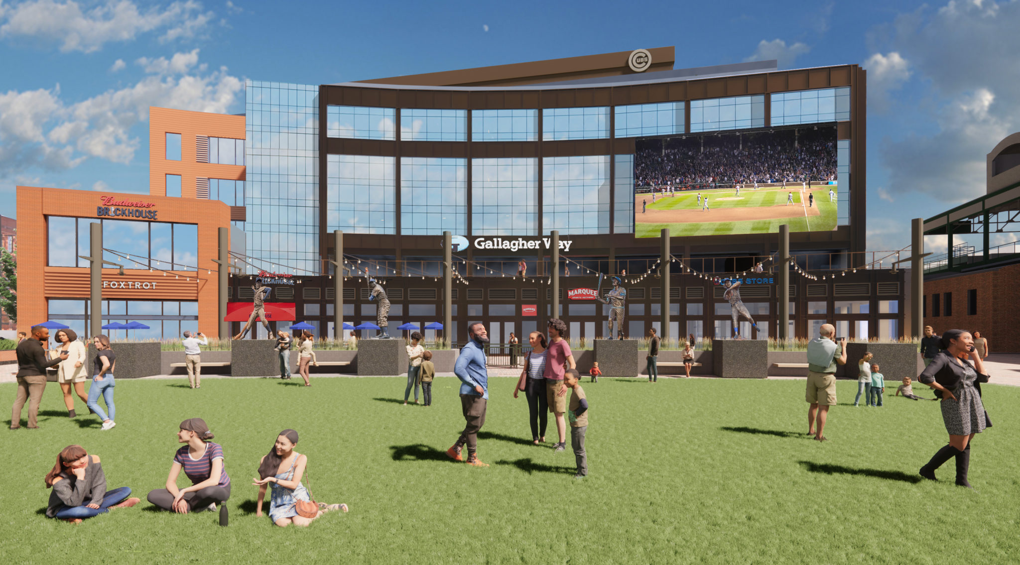 Cubs Unveil Wrigley Field Statue Row Plan, Ahead of Opening Day